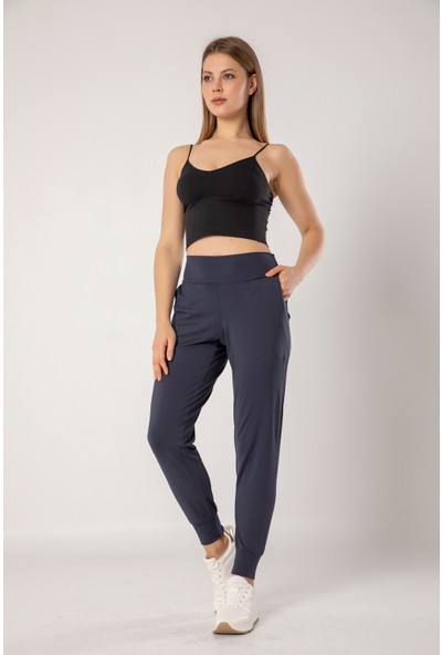 Reviens Kadın Füme Yüksek Bel Jogger Tayt Pantolon