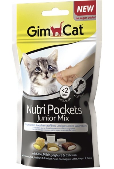 Gimcat Nutripockets Yavru Kedi Ödülü Junior Mix 60 gr Gimcat Nutripockets Yavru Kedi Ödülü Junior Mix 60 gr