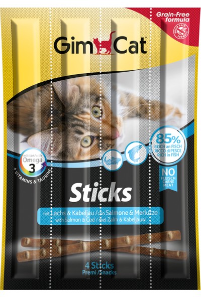 Gimcat Stıcks Morına & Ton Balıklı 20 gr Gimcat Stıcks Morına & Ton Balıklı 20 gr