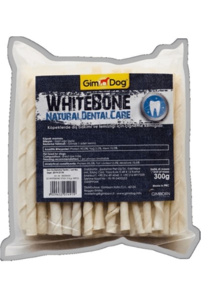 Gimdog Mordimi Press Beyaz Burgu Çubuk Köpek Ödülü 6 gr x 50 Adet Gimdog Mordimi Press Beyaz Burgu Çubuk Köpek Ödülü 6 gr x 50 Adet