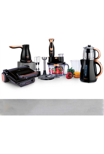 Stilevs STM80023 Ala Star 4lü Çeyiz Paketi Siyah Rose