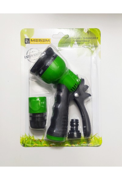 Meşem 8 Fonksiyonlu Hortum Bahçe Sulama Tabancası Meşem 8 Fonksiyonlu Hortum Bahçe Sulama Tabancası