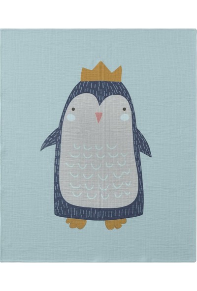 Miespiga Penguen 4 Kat Müslin Battaniye