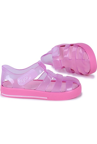 Igor S10245 Star Brillo Plaj Kız/erkek Çocuk Sandalet Deniz Ayakkabısı Pembe