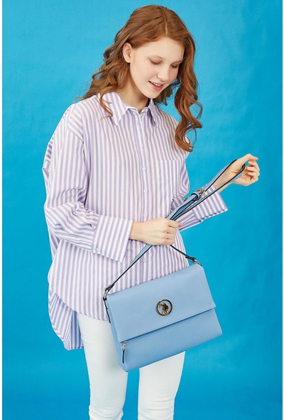 Smart Bags U.s. Polo Assn. US8715 Buz Mavi Kadın Çapraz Çanta