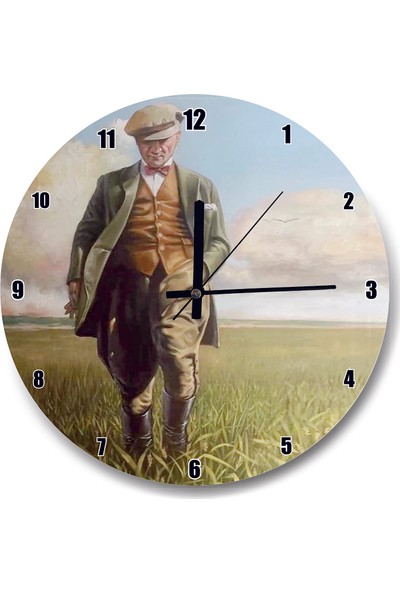 Cakatablo Buğdat Tarlasındaki Atatürk Duvar Saati