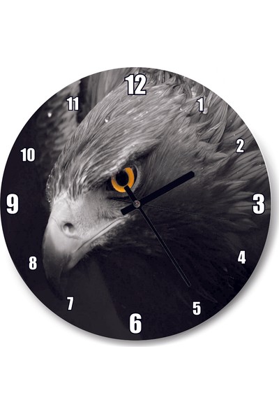 Cakatablo Karanlık Arkaplan Kartal Duvar Saati