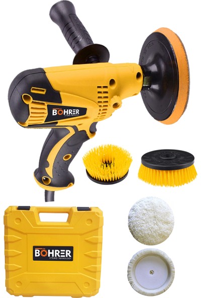Böhrer X-Torq Teknology 125 mm 1600 Watt Polisaj Makinesi Zımpara Pasta Cila Makinası