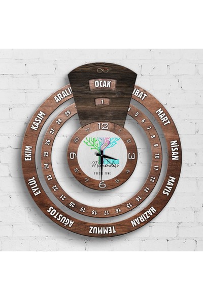 BK Kişiye Özel Mesleki Elektronik Mühendisi Sonsuz Maya Takvimi Ahşap Duvar Saati - 2 BK Kişiye Özel Mesleki Elektronik Mühendisi Sonsuz Maya Takvimi Ahşap Duvar Saati - 2