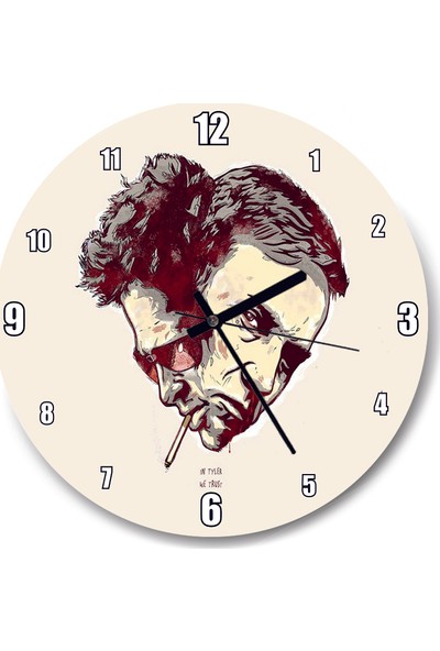 Cakatablo Fight Club Jack ve Tyler Duvar Saati Cakatablo Fight Club Jack ve Tyler Duvar Saati