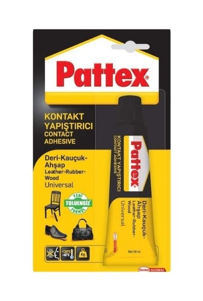 Pattex 1176370 Deri Kauçuk Ahşap Yapıştırıcı Tüp 50 ml