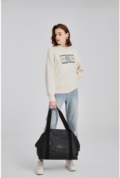 Smart Bags SMBYB3082-3001 Siyah Kadın El Valizi ve Spor Çanta