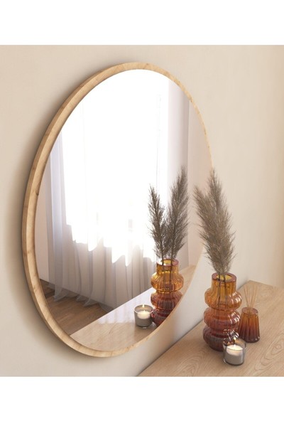 Tarz Design Dekoratif Yuvarlak Ayna Natural Tarz Design Dekoratif Yuvarlak Ayna Natural