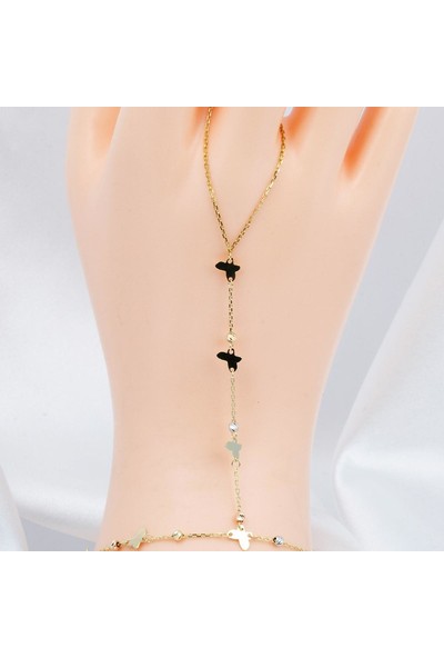 Favori Favori Kelebekli 14 Ayar Şahmeran Bileklik