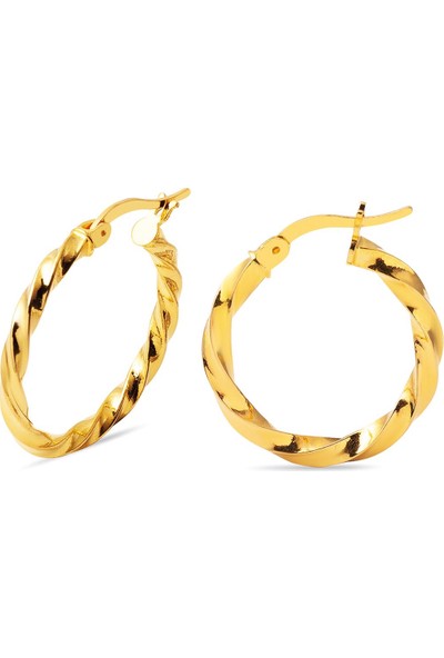 Bilezikci Burgu 2,2 Cm. Çaplı 22 Ayar Halka Küpe