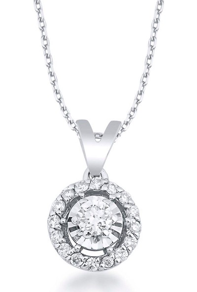 Zer 0,22 Karat Pırlanta Altın Kolye