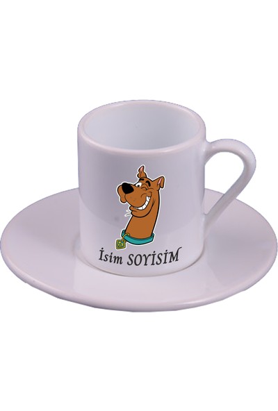 Hobi Tuning Kişiye Özel Türk Kahvesi Fincanı Scooby Doo Desenli Hobi Tuning Kişiye Özel Türk Kahvesi Fincanı Scooby Doo Desenli