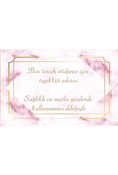 Tellgraf Teşekkür Kartı 5,5 x 8,5 cm