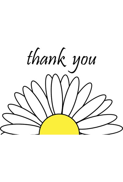 Tellgraf Teşekkür Kartı 5,5 x 8,5 cm