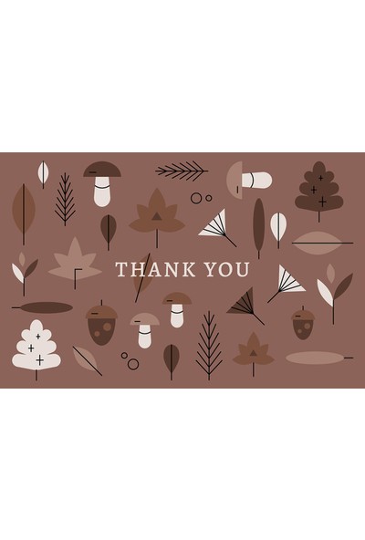 Tellgraf Teşekkür Kartı 5,5 x 8,5 cm