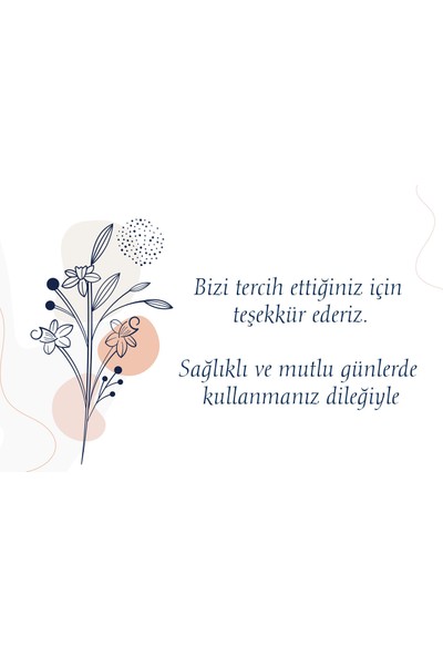 Tellgraf Teşekkür Kartı 5,5 x 8,5 cm