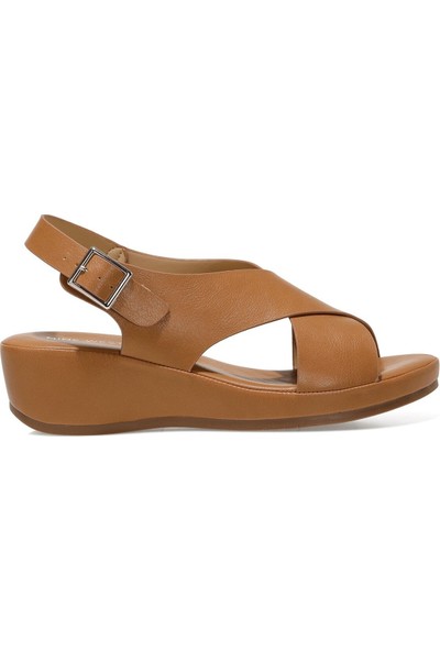 Nine West Danbıa 1fx Taba Kadın Dolgu Topuklu Sandalet