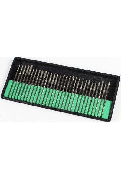 Motorobit 30'lu Elektrikli Törpü Seti Elmas Freze Uçlar Motorobit 30'lu Elektrikli Törpü Seti Elmas Freze Uçlar