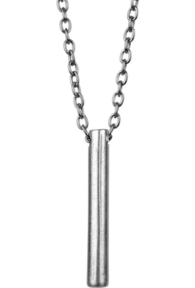 Bu Farklı Silindir Çubuk Eskitme Antik Gümüş Kaplama Erkek Kadın Kolye