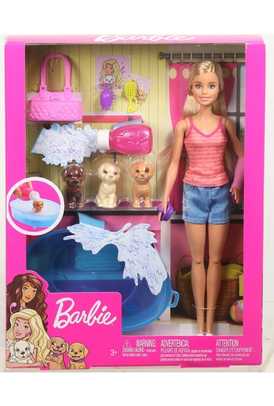 Barbie GDJ37 Barbie ve Köpekleri Banyo Keyfinde Oyun Seti / Barbie ve Hayvanları Barbie GDJ37 Barbie ve Köpekleri Banyo Keyfinde Oyun Seti / Barbie ve Hayvanları