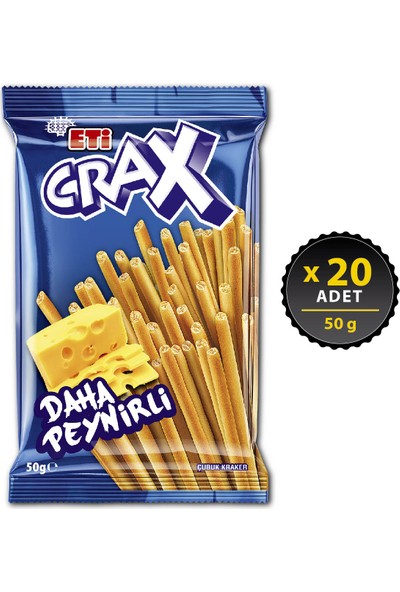 Eti Crax Peynirli Çubuk Kraker 50 g x 20 Adet