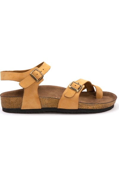 Pegia Kadın Parmak Arası Deri Sandalet 215523