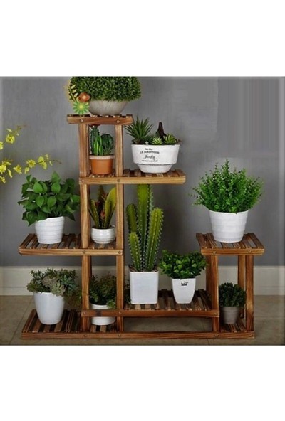 TarFaDek Saksı Standı 6 Katlı Saksılık Çiçeklik Çok Katlı Dekoratif Saksı Standı