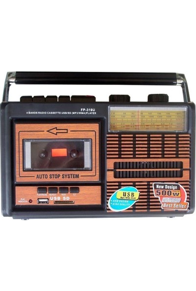 FP-319U Nostaljik USB Sd Fm Radyo Kaset Çalar Müzik Player FP-319U Nostaljik USB Sd Fm Radyo Kaset Çalar Müzik Player
