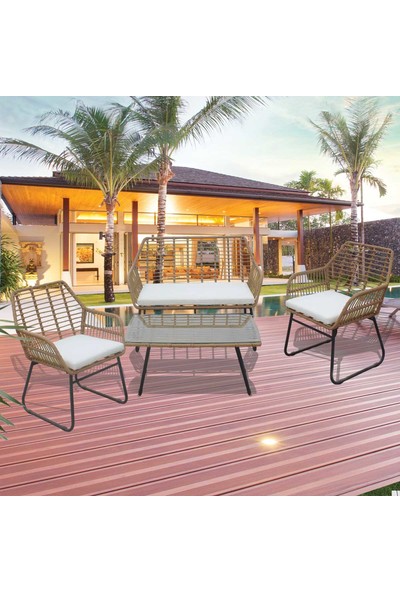 Loya Iris Rattan Oturma Grubu