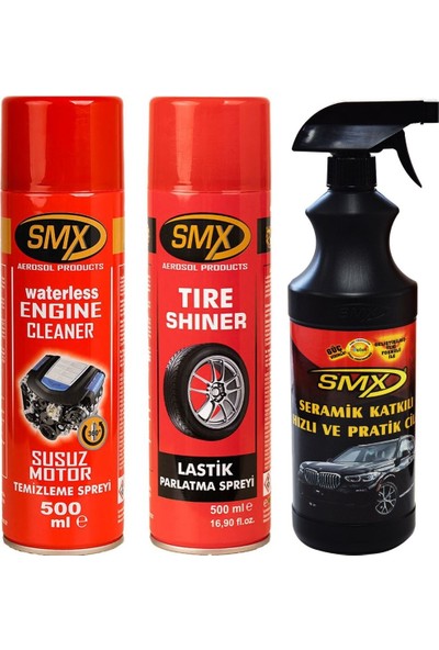 Smx Susuz Motor Temizleme Spreyi-Lastik Parlatıcı Sprey- Seramik Katkılı Hızlı ve Pratik Cila Smx Susuz Motor Temizleme Spreyi-Lastik Parlatıcı Sprey- Seramik Katkılı Hızlı ve Pratik Cila