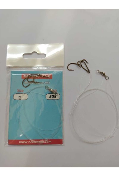 Ecotackle 3'lü Hazır Yemli Kanca Takım 2/0 Ecotackle 3'lü Hazır Yemli Kanca Takım 2/0