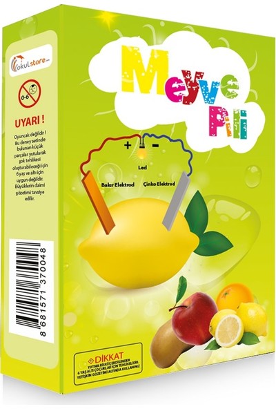 Pil Yapma Deney Seti - Limon Pili