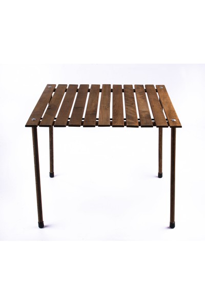 Bag The Joy 70 x 70 x 55 Katlanır Rulo Kamp ve Piknik Masası Kahverengi