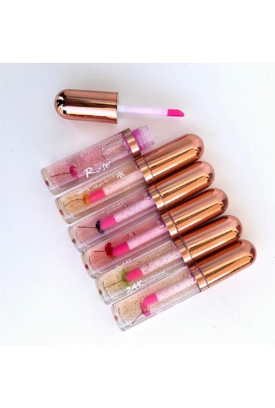 Rose Çiçekli Kokulu Dudak Parlatıcı