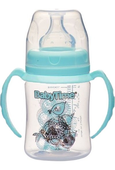 Baby Time BT078 Geniş Ağız Kulplu Pp Biberon 150 ml - Yeşil Baby Time BT078 Geniş Ağız Kulplu Pp Biberon 150 ml - Yeşil