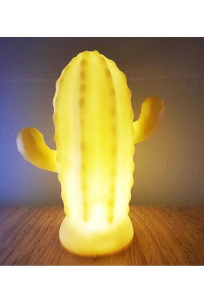 Dream Plus Sarı Silikon Kaktüs Gece Lambası LED Işık Hediyelik Dream Plus Sarı Silikon Kaktüs Gece Lambası LED Işık Hediyelik