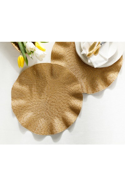 English Home 2'li Sienna Gold 38 cm Pp Amerikan Servis English Home 2'li Sienna Gold 38 cm Pp Amerikan Servis