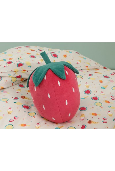 English Home Strawberry Pembe 35 x 30 cm Polyester Dekoratif Yastık English Home Strawberry Pembe 35 x 30 cm Polyester Dekoratif Yastık