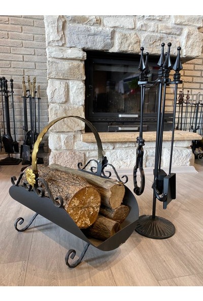 Sb Somıne Gold Detaylı Sömine Aksesuar Seti