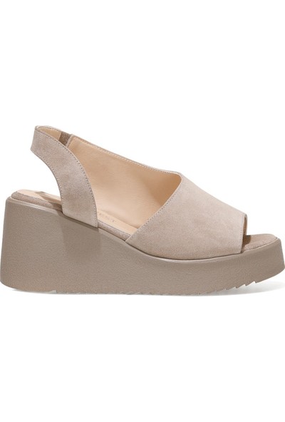 Nine West Santeyoung 1fx Vizon Kadın Dolgu Topuklu Sandalet