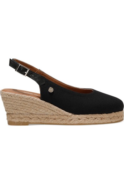 Nine West Merwılla 1fx Siyah Kadın Dolgu Topuklu Sandalet