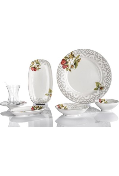 Schafer Sharon Kahvaltı Takımı 32 Parça Çiçekli
