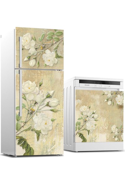 Jasmin2020 Buzdolabı ve Bulaşık Makinası Sticker Kaplama Etiketi Kabartma Desen Çiçekler Jasmin2020 Buzdolabı ve Bulaşık Makinası Sticker Kaplama Etiketi Kabartma Desen Çiçekler