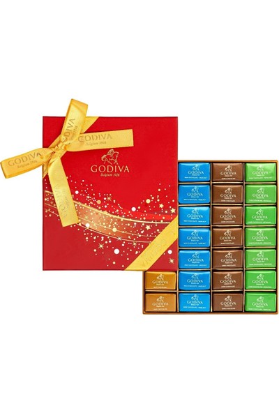 Godiva Kırmızı 4 Çeşit Napoliten Kutusu (56 Adet)