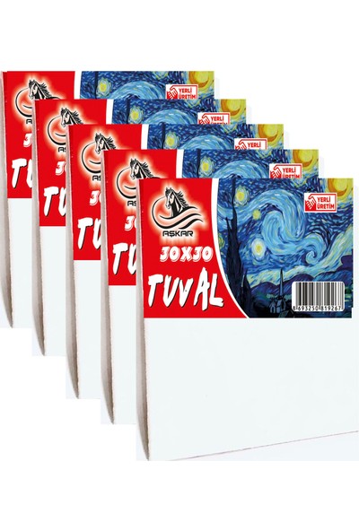 Aşkar 30 x 30 cm Tuval 5 Adet